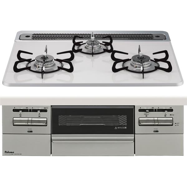 ※こちらの商品は「左右強火力」「都市ガス用」タイプです。使いやすく、ちょっと便利なちょうどいいスタイリッシュコンロ。■すっきりフレームトップ（ハイパーガラスコート）■天板と調和するスタイリッシュな操作部■ラ・クックグランを使って多彩な料理が...