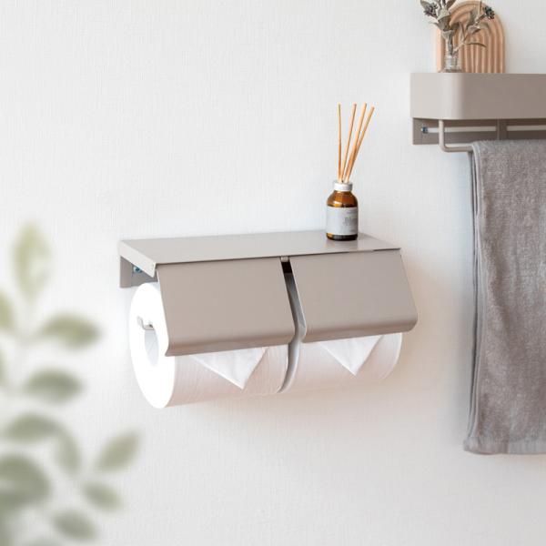 ※当商品は代金引換をご利用頂く事が出来ません。買い物かごのお支払方法にて代金引換をお選び頂かない様お願い申し上げます。おしゃれで機能的な 二連式トイレットペーパーホルダー■シンプルで可愛いスチールデザイン■使いやすい二連式ホルダー■取り出し...