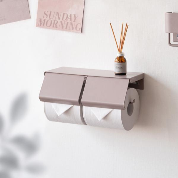 ※当商品は代金引換をご利用頂く事が出来ません。買い物かごのお支払方法にて代金引換をお選び頂かない様お願い申し上げます。おしゃれで機能的な 二連式トイレットペーパーホルダー■シンプルで可愛いスチールデザイン■使いやすい二連式ホルダー■取り出し...