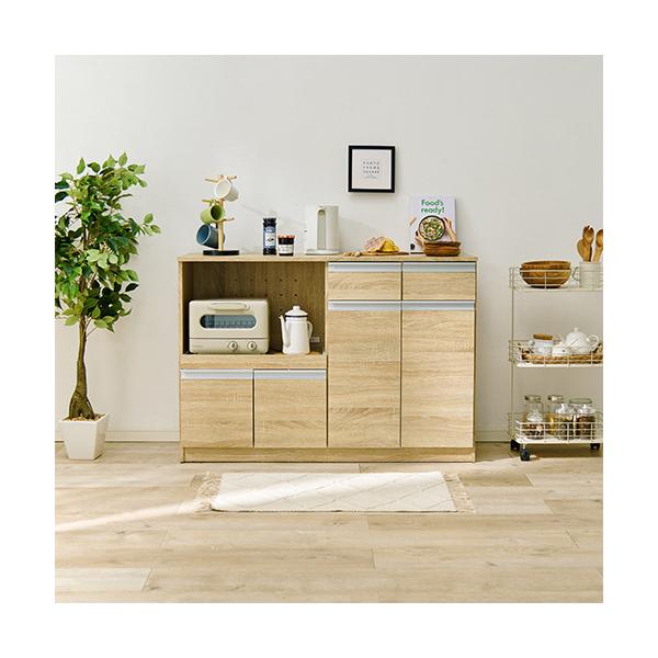 ※当商品は代金引換をご利用頂く事が出来ません。買い物かごのお支払方法にて代金引換をお選び頂かない様お願い申し上げます。立って作業がしやすい天板高さのカウンターキャビネット。食器や調理器具、キッチン家電がスッキリ片付く大容量収納です。■凹凸の...