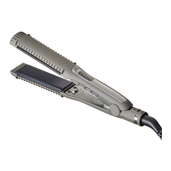 パワフルに伸ばし、潤う美髪スタイラー 強いクセもカールもスピーディに■強いくせ毛やしっかりアレンジ向き・ラバー付きプレート・しっかりアレンジ向き■特殊ラバー搭載でスタイリング力がアップ「キュアクリスタルプレートS」■ストレートもウェーブも自...