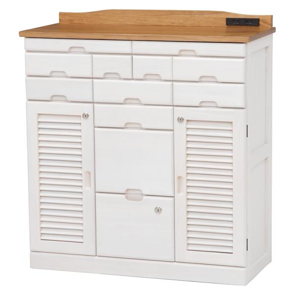 ※当商品は代金引換をご利用頂く事が出来ません。買い物かごのお支払方法にて代金引換をお選び頂かない様お願い申し上げます。■多引き出しのFAX台■隠しキャスターがついているので移動もラク■鍵付き◇サイズ：(約)幅76×奥行32×高さ83cm◇主...