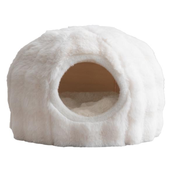 ※当商品は代金引換をご利用頂く事が出来ません。買い物かごのお支払方法にて代金引換をお選び頂かない様お願い申し上げます。ふわとろなマイクロファイバー生地の可愛いドーム型ペットベッド『Foure（フール）』。■大切なペットが快適に過ごせるふわと...