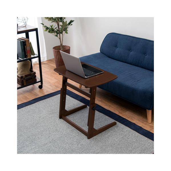 ※当商品は代金引換をご利用頂く事が出来ません。買い物かごのお支払方法にて代金引換をお選び頂かない様お願い申し上げます。高さが4段階に変えられるので、デスクからソファでの作業テーブルまで幅広く使えて便利。■高さ4段階調整機能付き　5cmピッチ...