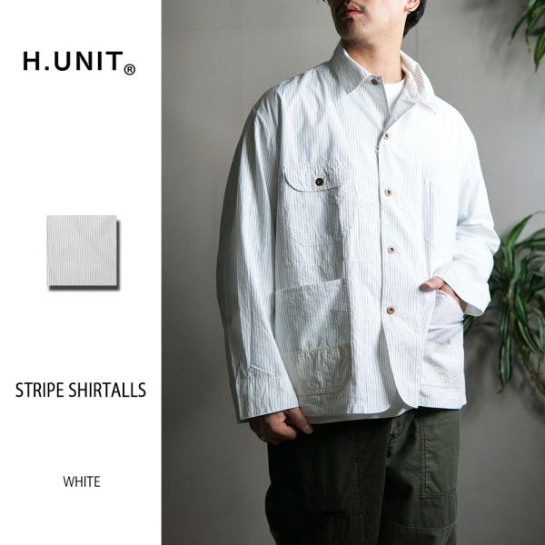 シャツの軽さと、カバーオールの存在感のちょうど中間に刺さる"Stripe Shirtalls"が到着です。素材には、60/1のコンパクト糸を使用したタイプライターストライプ生地を採用。生地段階で洗いをかけ、さらに特殊な乾燥工程を施すことで薄...