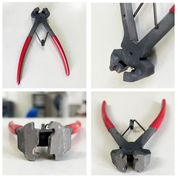 コンクリート供試体成形型枠「サミットモールド」の脱型ペンチ。専用ペンチなので、脱型が容易で素早く作業することができます。5×10cm専用と10×20cm、12.5×25cm、15×30cmで使える万能型の2種類があります。当ページで販売して...