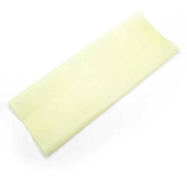 三軸試験用の薄い良質ゴム板0.25mmの厚みです。適用供試体直径（mm）　φ50mmゴム膜の長さ（mm）　185mm