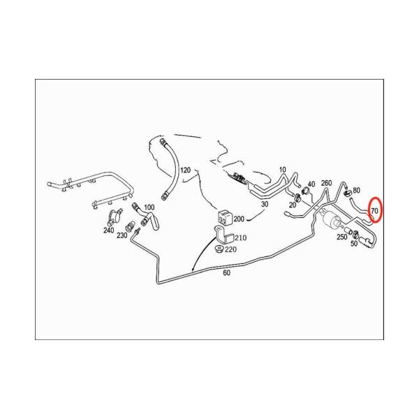 ◆商品名フューエルホース1M売 新品◆適合車種Mercedes Benz メルセデス ベンツ◆適合型式（※あくまでも「参考型式」です）CクラスGF-202086E-202020EクラスRBA-212236CGF-210062RBA-2074...