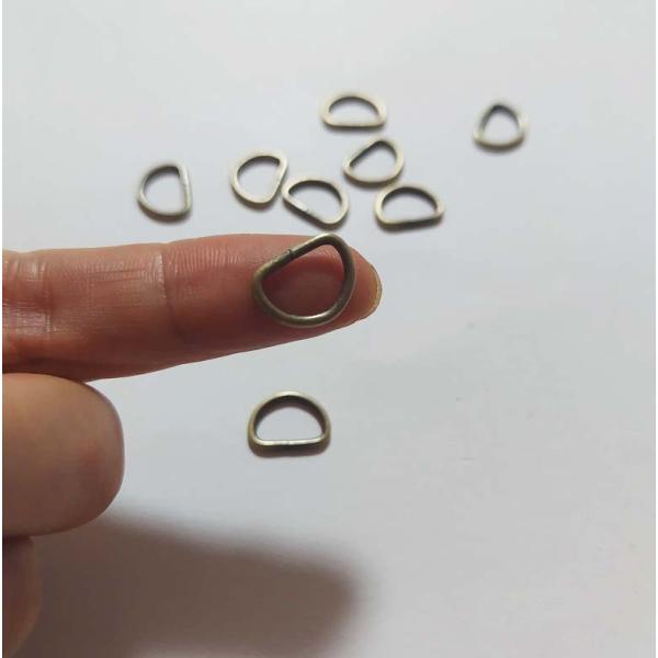 【発売日：2019年11月12日】各10個入りカラー：ゴールド、シルバー、古銅美ベルカン Dカン アンティーク レザー 接続 金具 持ち手 バッグ ハンドル パーツ ベルト 革 カスタム レザークラフトサイズ外径 横13mm、縦10mm、線...