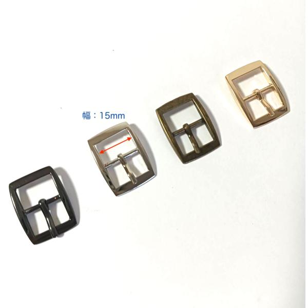 【発売日：2025年02月01日】ビンありバックル　色：ゴールド、シルバー、古銅色、黒ニッケルサイズ内径：15mm外径：22mm長さ：29mm中国製