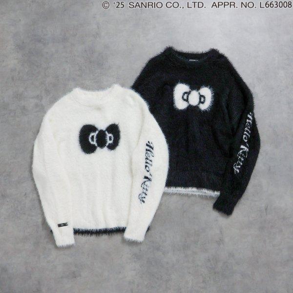 メーカー希望小売価格はメーカー商品タグに基づいて掲載しています【ハローキティ】ハローキティのトレードマークでもあるリボンデザインのシャギーニット。左袖のロゴもデザインポイントに◎ゆったりと着やすいシルエットに仕上げました。※こちらの商品は「...