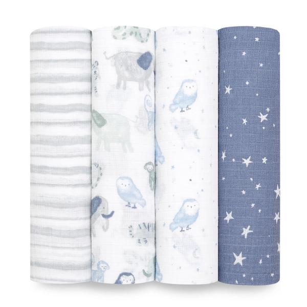 aden + anais essentialsは、大人気のコットンモスリンを使ったスワドルをはじめ、ビブ、ブランケット、スリーピングバッグ（スリーパー）などの定番商品を<br>【毎日たくさん使って欲しい】という想いから誕生したエ...