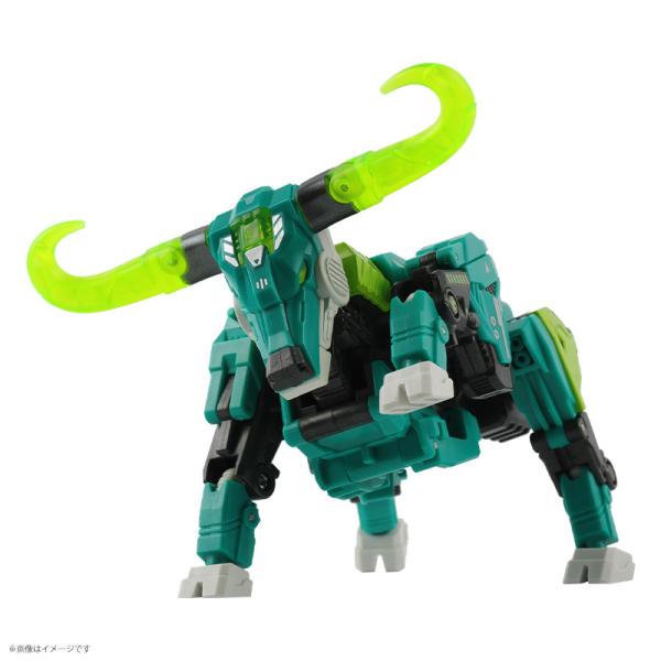 52TOYS社のBEASTBOXシリーズより、獰猛な雄牛に変形でき「猛毒の角」という意味を持つメカ「BB-27 TOXICHORN(トクシック・ホーン)」が登場！是非お見逃しなく！商品サイズ：雄牛形態18×7×15cm、キューブ形態5×5×...