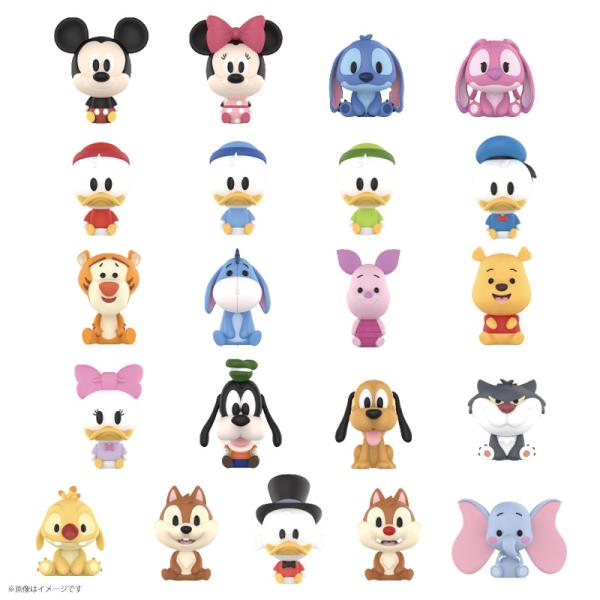 ディズニーキャラクターたちがかわいくお座りした姿で登場。小さなサイズながらも高い完成度で、机や棚に飾るのにぴったりのフィギュアシリーズです。ラインナップは全20種+シークレット1種商品サイズ：約4cm素材：PVC・ABSパッケージ:個包装/...