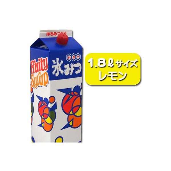 【業務用】氷みつ1.8L〈レモン〉　　　　｛かき氷　シロップ　ハニー　業務用　大容量　夏祭り　お祭り　縁日　屋台　イベント　バザー｝