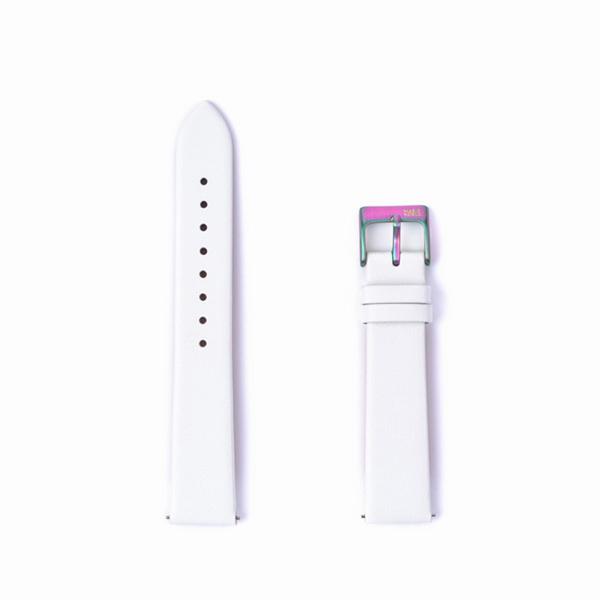 メーカー：KLASSE14 クラスフォーティーン　製品名（メーカー型番）：BDVOTI003W　JANコード：4897068611585　ベルト幅：17mm　ベルト素材：レザー　ベルトカラー：ホワイト　バックルカラー：レインボー　コレクショ...