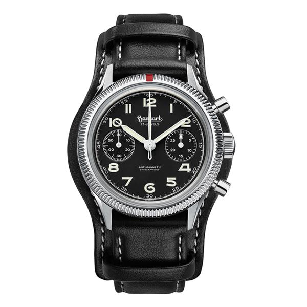 メーカー：hanhart ハンハルト　製品名（メーカー型番）：H701.210-7010　JANコード： 4260477386977　ケースサイズ：39 mm　ケース：ステンレススティール　ストラップ素材：カーフスキン/アルカンターラ (人...