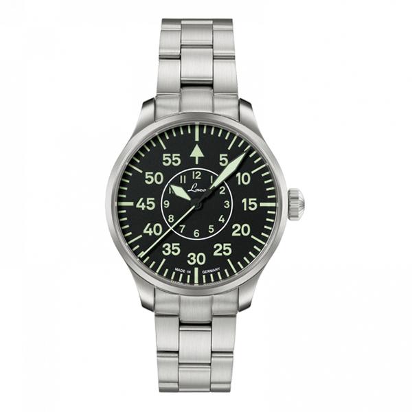 メーカー：Laco ラコ　製品名：862139　JANコード：4562424823109　ケース：直径39mm/厚み11.55mm　ケース：ステンレススティール (マット仕上げ)　ストラップ素材：ステンレススティール　防水：5気圧　風防：サ...