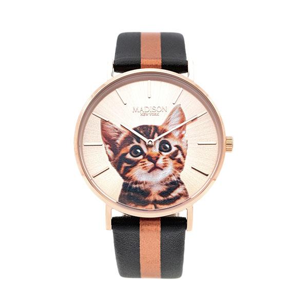 メーカー：MADISON NEW YORK マディソン ニューヨーク　製品名：MA012012-3　ケースサイズ：36mm（りゅうず・ラグ除く）　ムーブメント：クオーツ(日本製)　バンド：カーフ　風防：強化ミネラルガラス　防水：3気圧防水　...