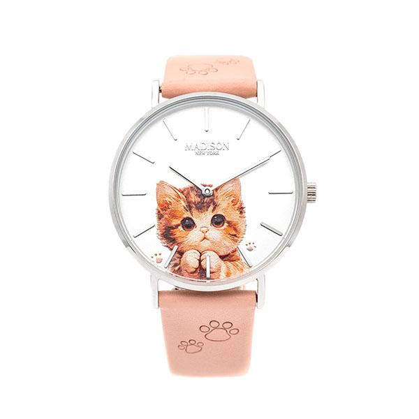 メーカー：MADISON NEW YORK マディソン ニューヨーク　製品名：MA012012-4　ケースサイズ：36mm（りゅうず・ラグ除く）　ムーブメント：クオーツ(日本製)　バンド：カーフ　風防：強化ミネラルガラス　防水：3気圧防水　...