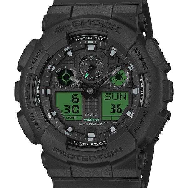 メーカー：CASIO カシオ G-SHOCK ジーショック gshock Gショック　製品名：GA-100BEG-1AJF　JANコード：4549526422065　本体サイズ(高さ×幅×奥行)：55.0×51.2×16.9　本体重量：72...