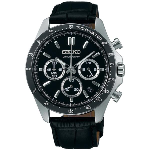 メーカー：SEIKO SELECTION セイコー　製品名：SBTR021　JANコード：4954628446794　ケース直径：約47×41×12mm　ムーブメント：クオーツ　文字盤色：ブラック　ケース素材：ステンレス　バンド：カーフ（ブ...