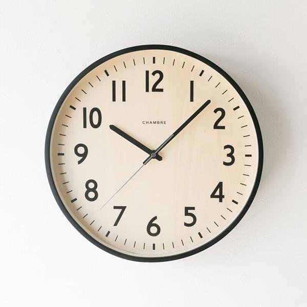 メーカー：INTERZERO インターゼロ CHAMBRE シャンブル　製品名：CH-064BK　JANコード： 4580247174314　素材：木枠：プライウッド/文字盤：シナ材　ムーブメント：SHENG BANG電波スイープ　重量：7...