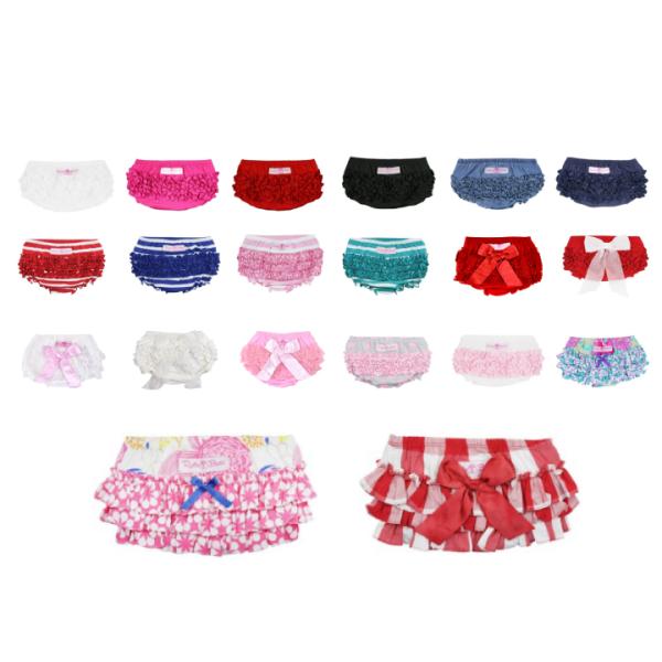 ブルマ ベビー おむつカバー 新生児 赤ちゃん 出産祝い ラッフルバッツ デニムブルマ rufflebutts bloomer メール便 送料無料