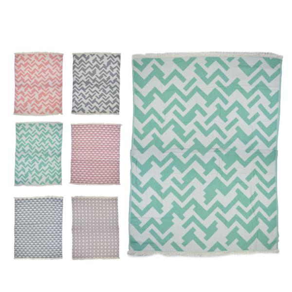 ブリタ スウェーデンBRITA SWEDEN BLANKETS-CottonFlorens ConFect Flower 130×170