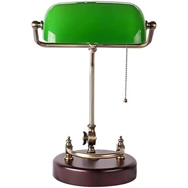 商品の重量 1000 グラムシェードカラー グリーンシェード素材 ガラススタイル レトロ強化ガラスランプシェード、耐久性ランプシェードは300°、ポールは180°調整可能ベースは厚手の無垢材で、しっかりしていて安定していますさまざまな電球と...