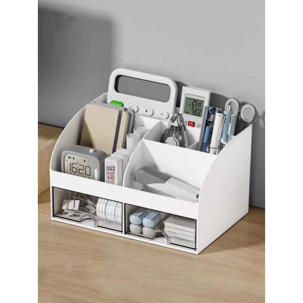 ◎多場所活用デスク上置棚：オフィス、書斎、寝室、子供部屋、ンバスルーム、寝室、教室多機能机上デスク上置棚◎どこにでも置きやすいコンパクトなサイズで、使う場所を選びません。◎持ち運びもラクラクなので、気分にあわせて、お気に入りの場所で仕事をす...