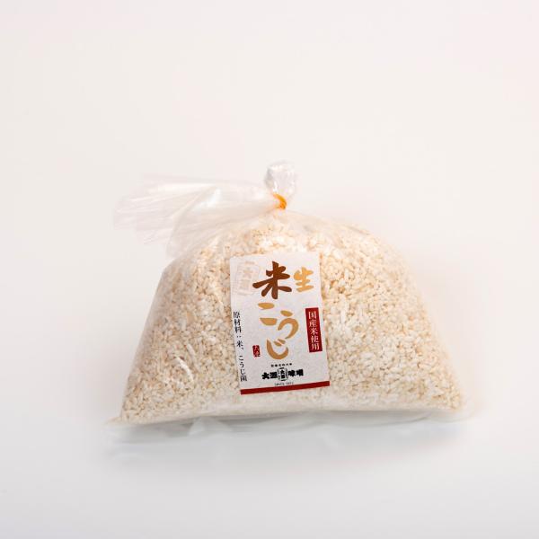 国産米使用の生米こうじです。自家製の甘酒、味噌、塩麹や醤油麹、べったら漬けを作るのに最適です。乾燥麹とは違い、”生麹”ですので、力価（りきか⇒デンプンを糖などに換える力）が強く水に戻すことなく、そのまま甘酒作りなどに使用できます。また、保存...