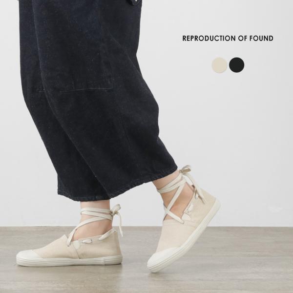 ■2WAY仕様のエスパドリーユREPRODUCTION OF FOUNDより、アレンジを楽しめるエスパドリーユのご紹介です。1980年代にフランスで採用されていたエスパドリーユをベースに、現代的にアップデート。シューレースを足首に巻きつけた...