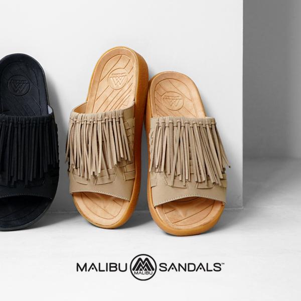 ■フリンジデザインで魅せる快適サンダルMALIBU SANDALSの「THUNDERBIRD SLIDE」をベースに、印象的なフリンジデザインで仕上げた「THUNDERBIRD THATCH SLIDE」。人間工学に基づき、足にぴったりフィ...