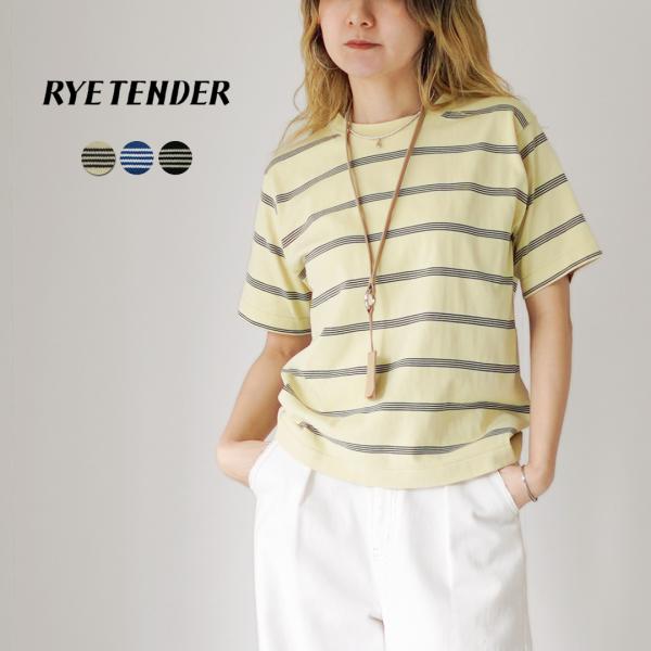 ■細ボーダーで大人顔！きれいめカジュアルに映えるニットTRYE TENDER定番人気のニットT、「CENTRE TEE」が細身のボーダー柄で登場。どこかきれいめな印象を与えてくれるのは、スーピマコットンならではの光沢感と細やかなニットの編地...