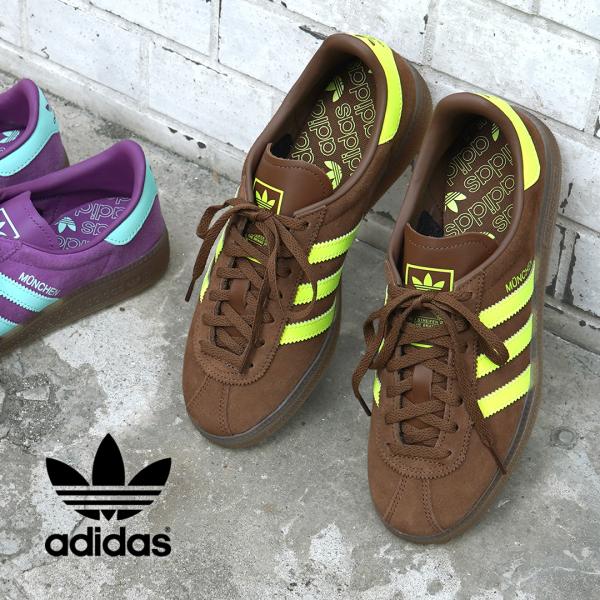 ■2種類のレザーが映えるスニーカーadidasで人気の、主要都市をモチーフとした「都市シリーズ」よりより「MUENCHEN」が復刻モデルで登場です。1970年代にトレーニングシューズとして人気を博した「MUENCHEN」を現代的にアップデー...