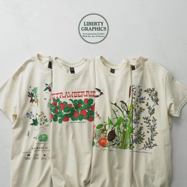 ■素材と製法にこだわる方へ向けた、アートプリントT自然や動植物の色鮮やかなアートワークを楽しめる半袖Tシャツのご紹介です。LIBERTY GRAPHICS（リバティ グラフィックス）のモットーは「環境への負荷を最低限にしたTシャツづくり」。...