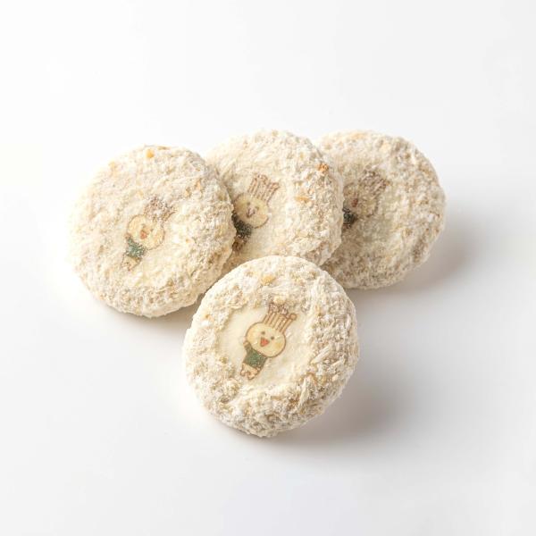 話題の大豆ミートを使用、大豆は非遺伝子組み換え品を使用しました。天然色素をしようしてかわいいエノタンをプリントしました。信州中野市産のえのき茸をつなぎにたっぷりと使用したヘルシーなメンチカツです。