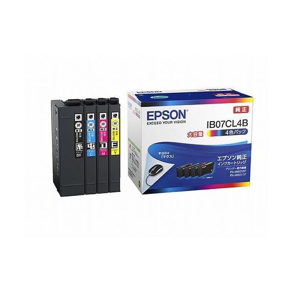 インク エプソン 純正 インクカートリッジ IB07CL4B 4色パック 大容量対応機種：PX-M6010F / PX-M6011F / PX-S6010