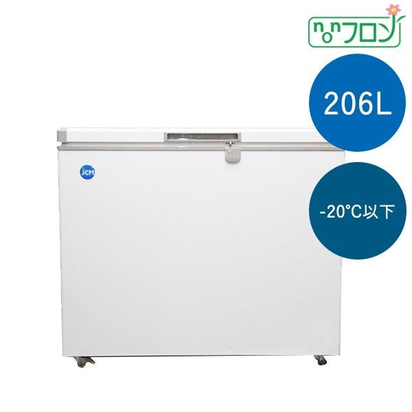 JCMC-206外形寸法:978×600×840mm内容積206L冷凍能力:-20℃以下（外気温30℃・無負荷平衝時直射日光受けず）製品質量:45kg消費電力:117/122W(50/60Hz)年間消費電力量3:65/375(50/60Hz...