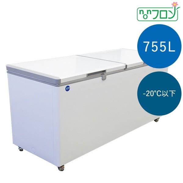 JCMC-755外形寸法:2189×743×921mm内容積:755L冷凍能力:-20℃以下（外気温30℃・無負荷平衝時直射日光受けず）製品質量:98kg消費電力:275/275W（50/60Hz）年間消費電力量:1010/970kwh/年...