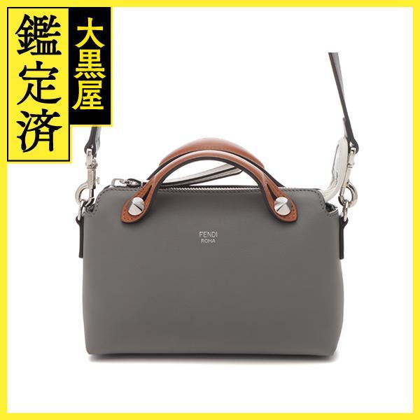 美品 FENDI バイザウェイ バッグ グレー 美品 FENDI バイザウェイ バッグ グレー