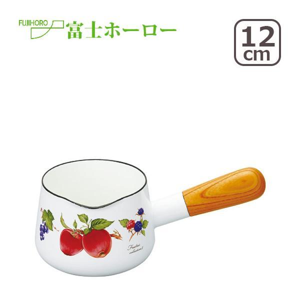 可愛らしい丸みをもった持ち手と注ぎ口の付いた深めの片手鍋。ミルクやスープを温めるのはもちろん、他の容器に移し替えるときも、注ぎ口が付いているからとっても安心。●アイテム：ミルクパン12cm●シリーズ：フルータスコレクション2●柄：ボタニカル...