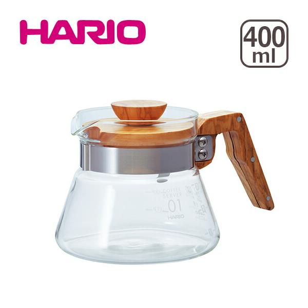 ちょっと飲みたい朝などに便利な400mlサーバー。好みに合わせて抽出できる目安目盛りとカップ表示付きでとっても便利！オリーブウッドの持ち手がナチュラルテイストでオシャレ♪◆アイテム：コーヒーサーバー 400 オリーブウッド（モデルNo.:V...
