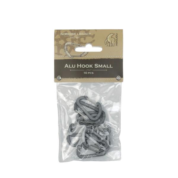 ◆アルミニウムフックS 10個入り Aluminium Hook SMALL 10pcs（119079）◆サイズ:4cm◆重量（1個あたり）:3g◆材質:アルミニウム・ノルディスクのロゴが入ったアルミフック（カラビナ）です・初期不良以外は、...