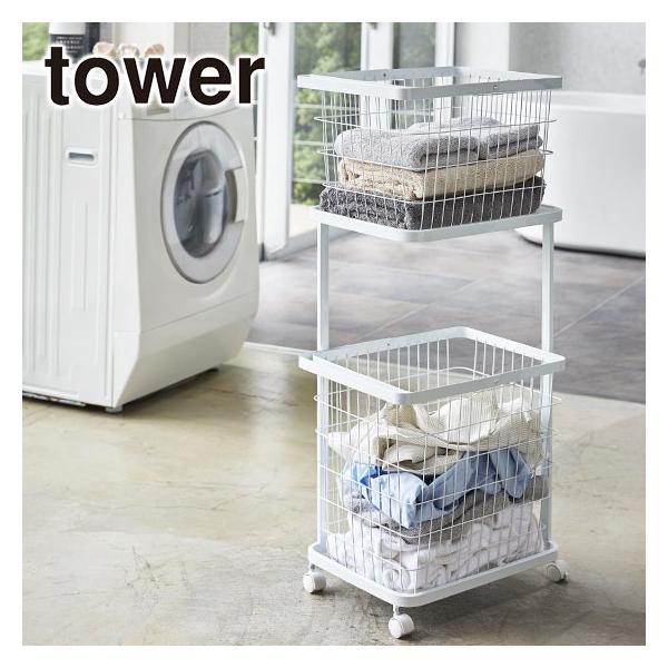 シンプルでスタイリッシュなランドリーワゴン。ランドリーワイヤーバスケットが2台置けて便利。コーナーが開いたデザインになっているので、縦置き・横置きでもランドリーバスケットが取り出しやすい！◆アイテムランドリーワゴン＋バスケット（モデルNo....