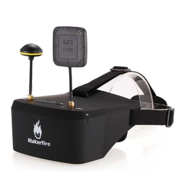 このメーカーのFPVゴーグルは、高品質のFPVゴーグルです。これは、デュアルレシーバモジュール、高ゲインフラットアンテナ+マッシュルームアンテナ、および最高受信性能のための自動チャネル検索機能を備えた5.8G 40CH FPVレシーバで構築...