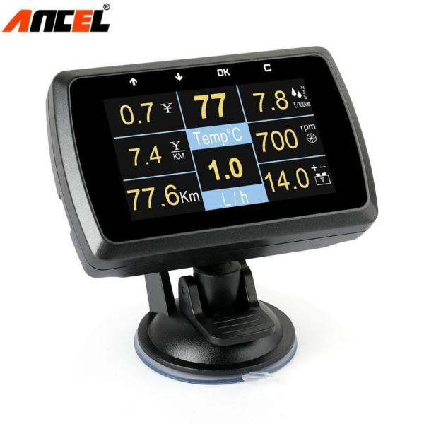 OBD2 HUDディスプレイ仕様サイズ：4.21（L）×2.24（W）×0.79（H）インチ重量：0.4キロ環境温度：-40℃?80℃大気圧：86?106KPa電圧：DC 12V 動作電流：80ミリアンペアスタンバイ電流：<15 mA...