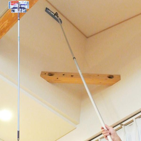 ◆商品詳細内容量：1本　クロス1枚付 素材：ヘッド/ポリプロピレン・ABS 樹脂・ポリアセタール　パッド/EVA 樹脂　柄/アルミ　クロス/ポリエステル・ナイロンサイズ：全長/約1.9〜3.2m重量：約700g原産国：中国