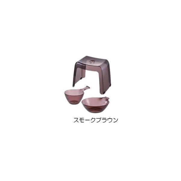 カラー：スモークブラウン・カラリ　手おけＨＧサイズ:15.5 x 26.5 x 10H(cm) 容量：1.0L　 材質:飽和ポリエステル樹脂(PET樹脂)・カラリ　湯おけＨＧサイズ:25.0 x 29.5 x 9.5H(cm)　容量：2.5...